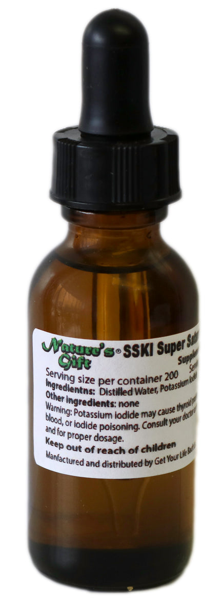 Super Saturated Potassium Iodide SSKI 175 ml – Get Your Life Back LLC